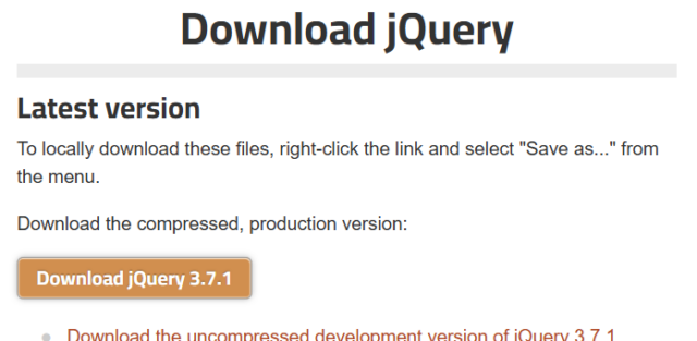 【jQuery】導入手順（ダウンロードして使う）